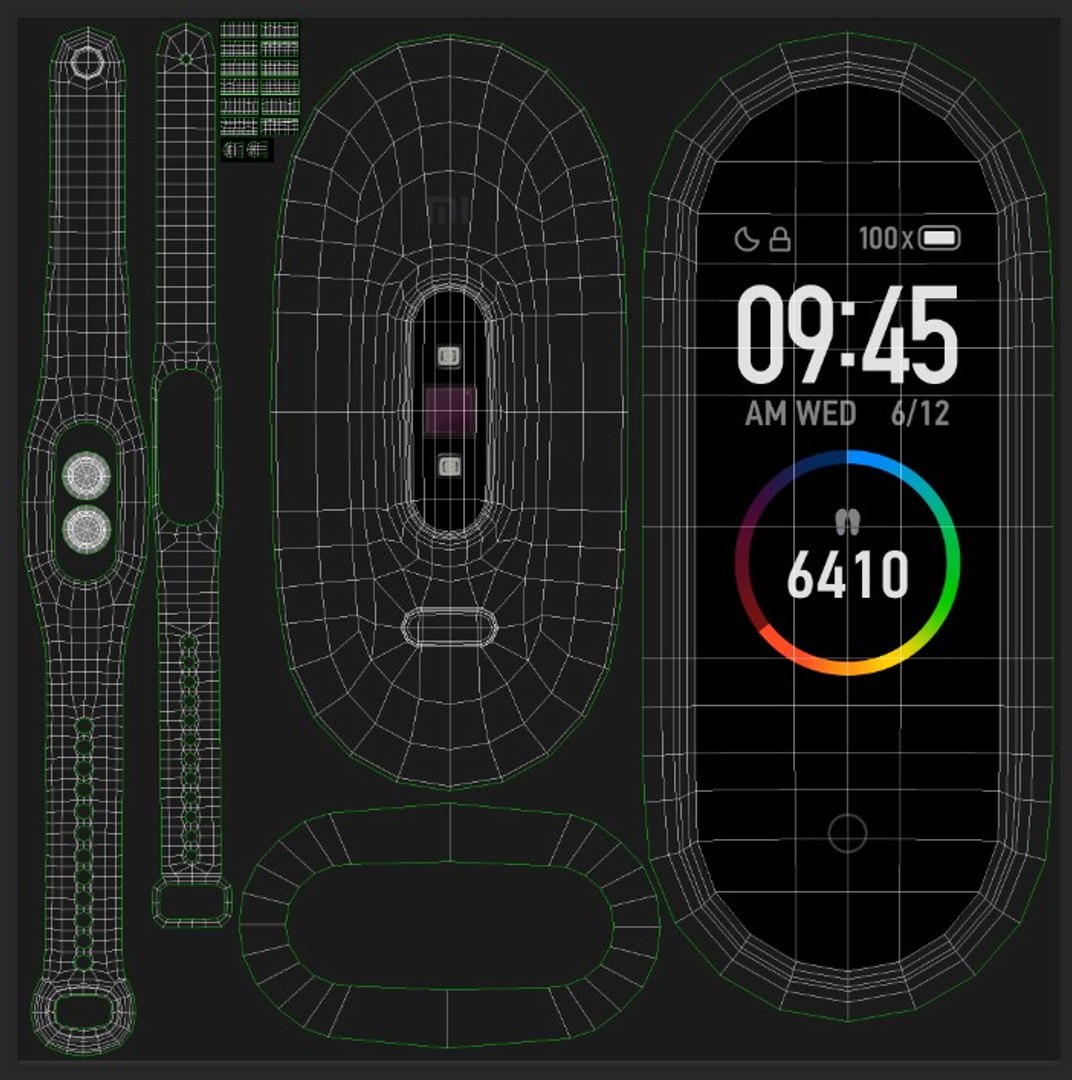 3D Fitness Bracelet Model - TurboSquid 1471990