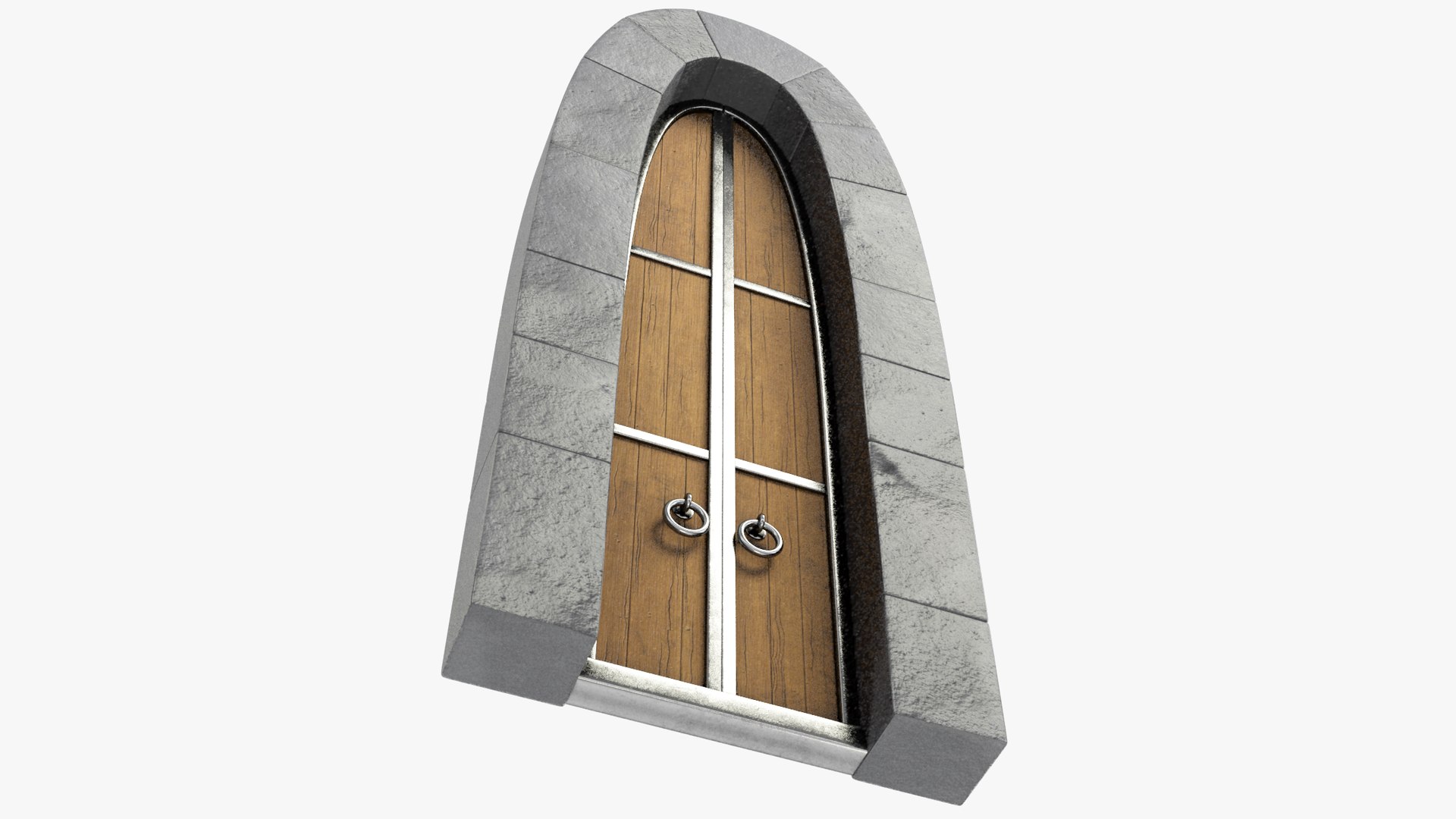 3D stylized old castle windows model - TurboSquid 1672344