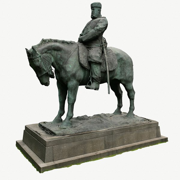 3D Scaned hi-poly model sculpture of emperor Alexander III Romanov ...