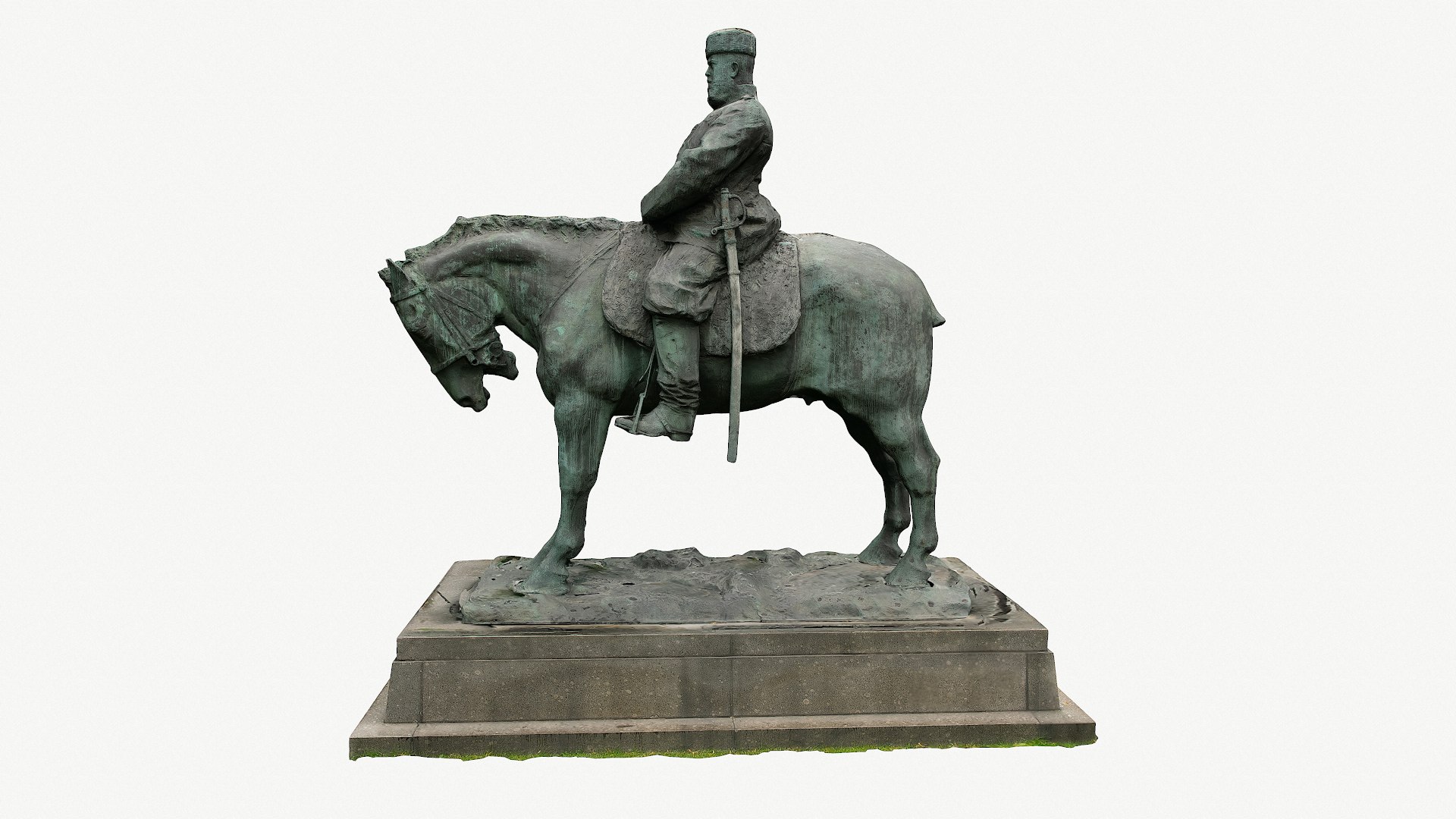 3D Scaned hi-poly model sculpture of emperor Alexander III Romanov ...