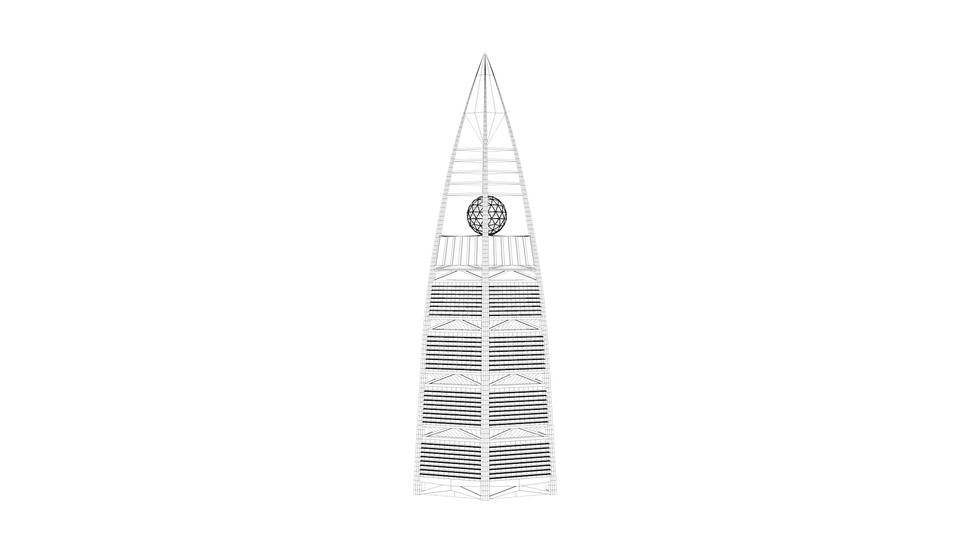 3D Model Al Faisaliah Tower - TurboSquid 2413817