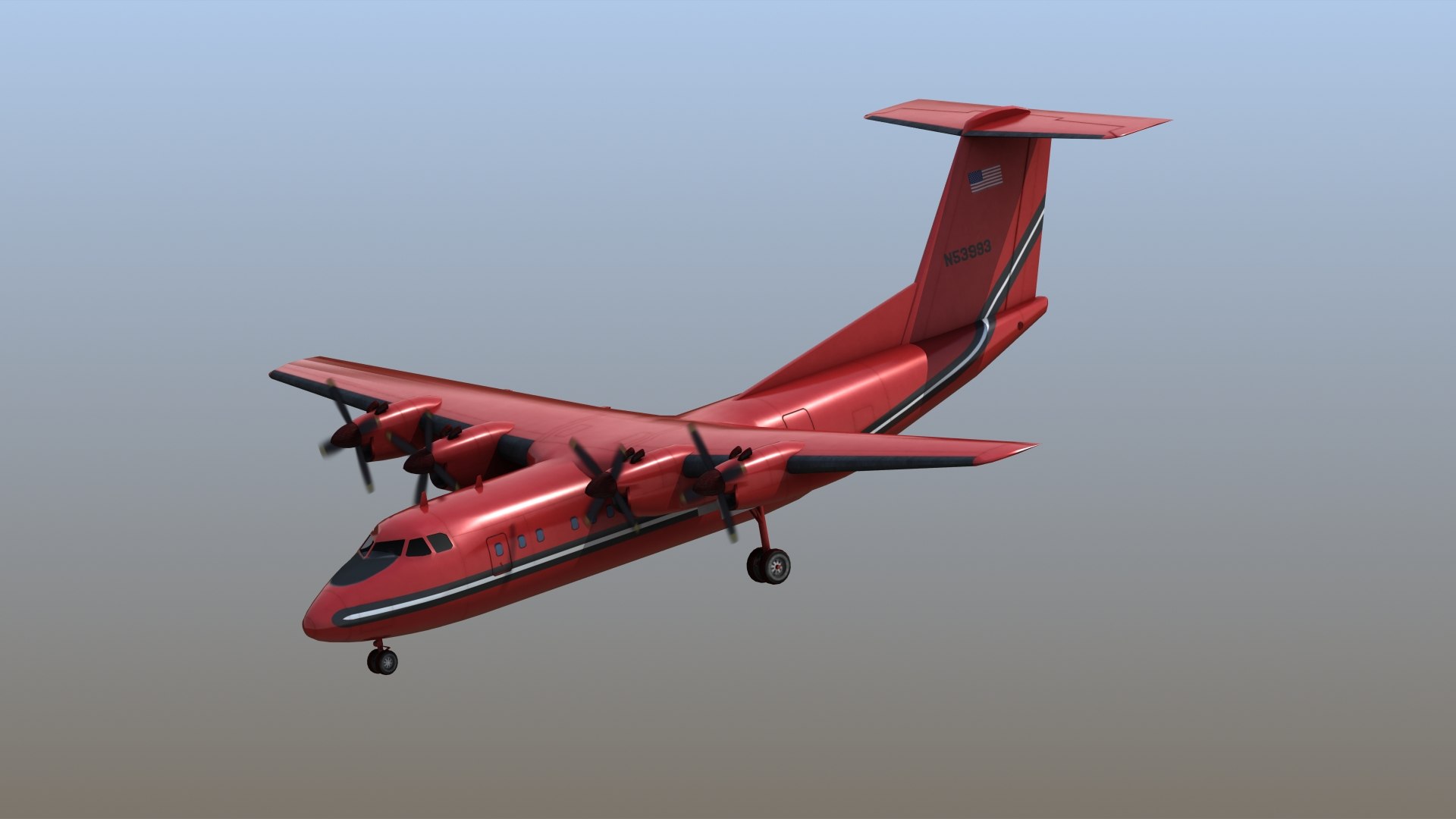 Dash-7 aircraft 3D model - TurboSquid 1651995