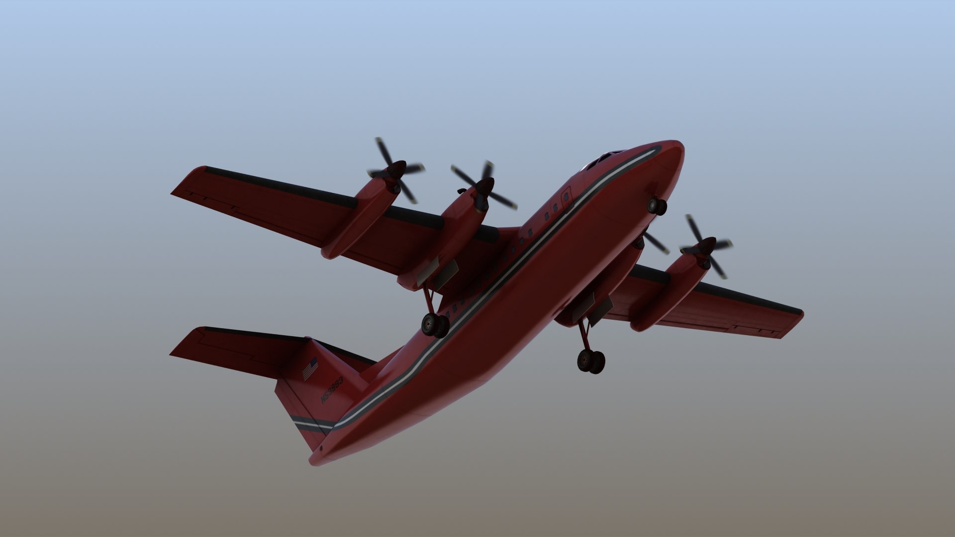 Dash-7 Aircraft 3D Model - TurboSquid 1651995