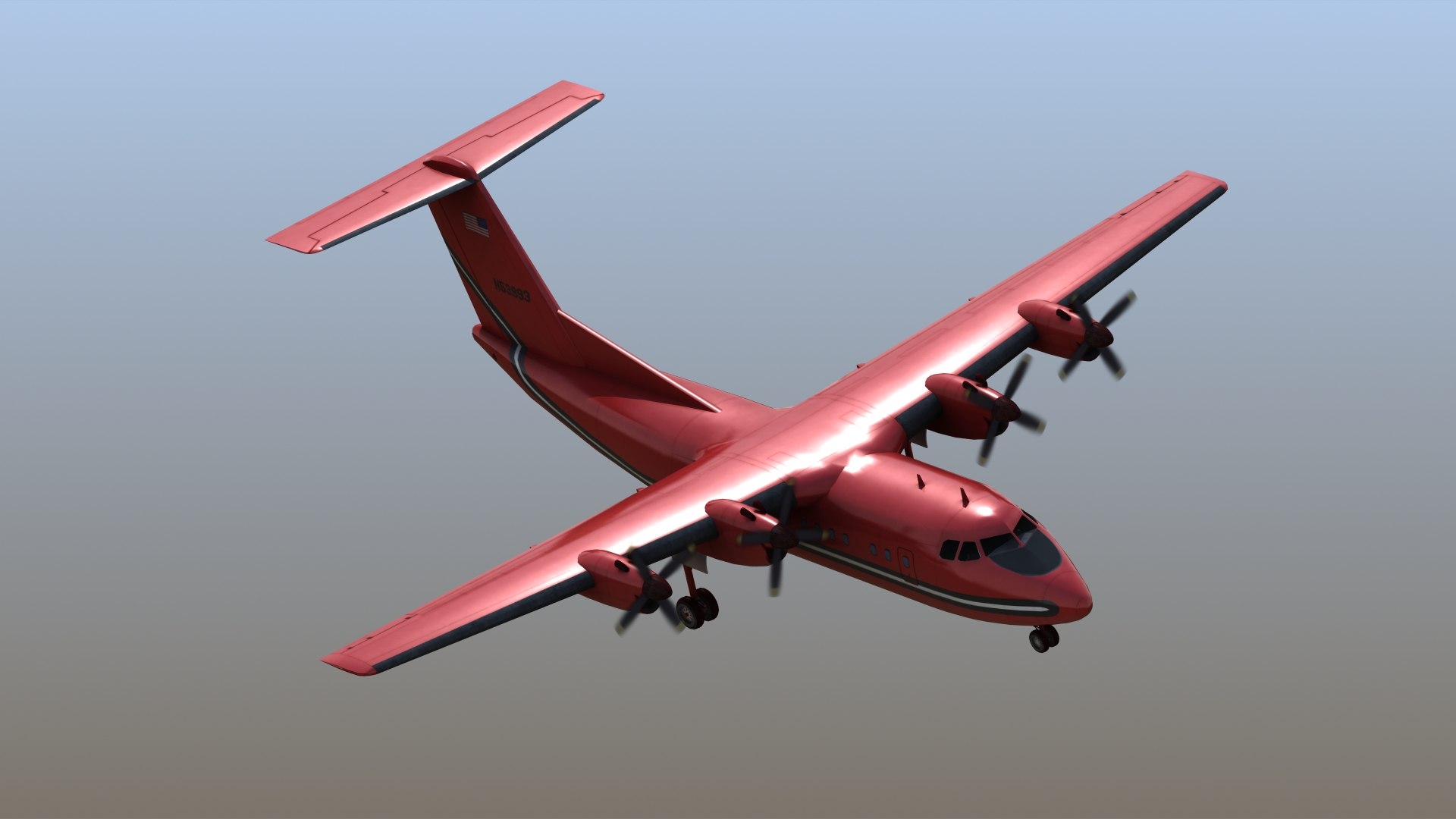 Dash-7 Aircraft 3D Model - TurboSquid 1651995