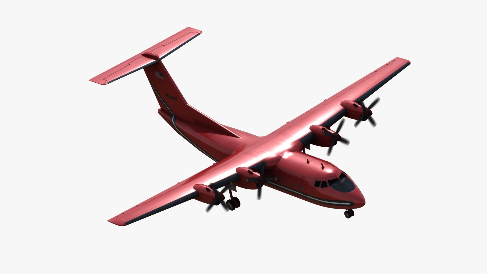 Dash-7 aircraft 3D model - TurboSquid 1651995