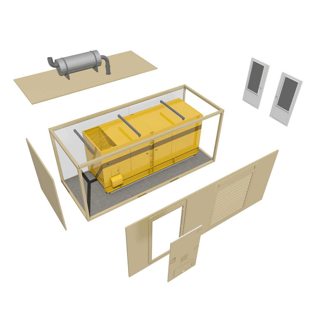 3ds 20ft Generator Container Version