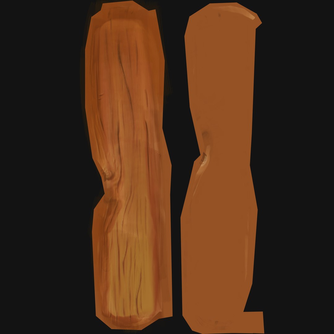 Free Obj Model Plank Wood Stylized