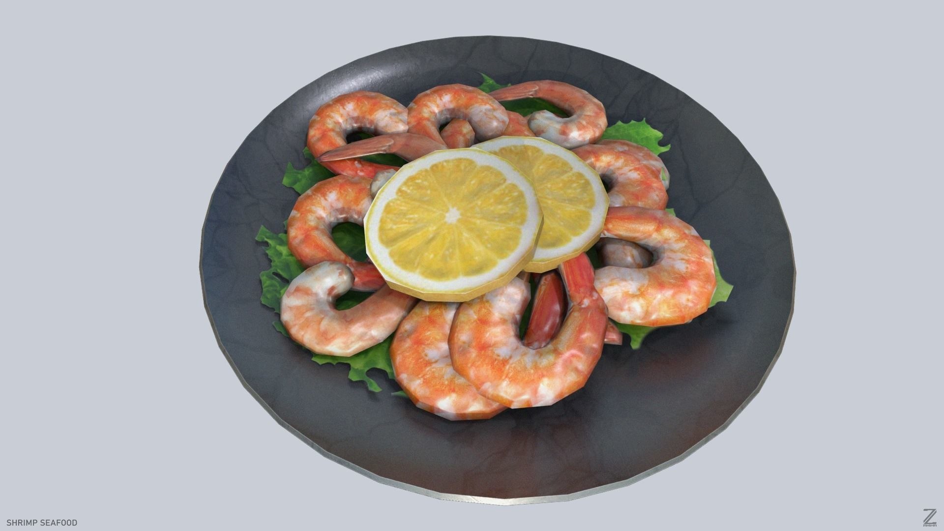 Shrimp Seafood 3D Model - TurboSquid 2396417