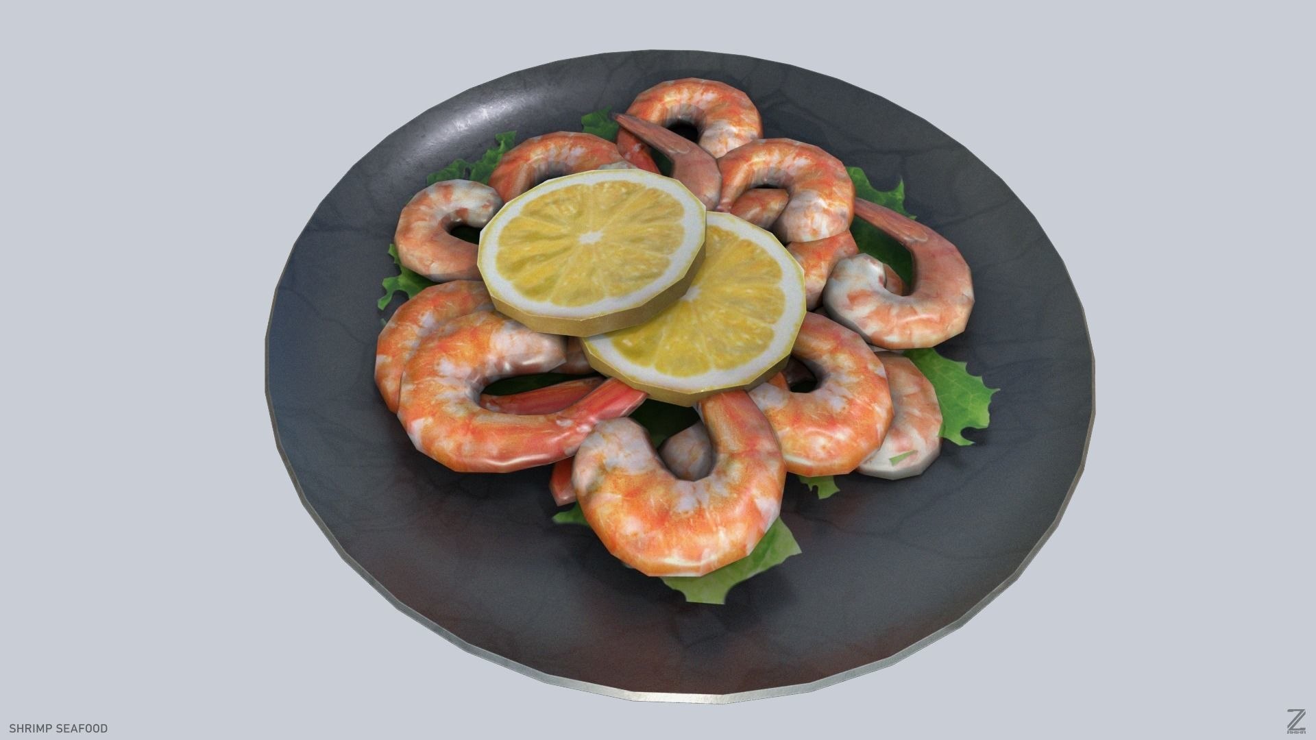 Shrimp Seafood 3D Model - TurboSquid 2396417
