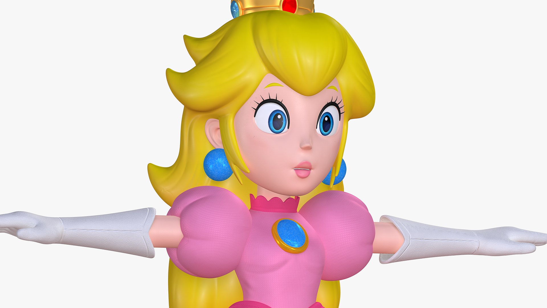 Princess Peach Weapon Character Super Mario Sparks Of Hope 3D ...