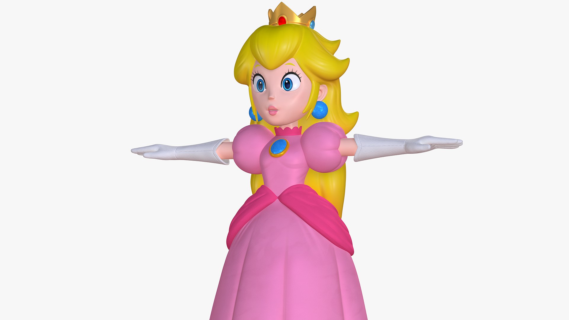 Princess Peach Weapon Character Super Mario Sparks Of Hope 3D ...