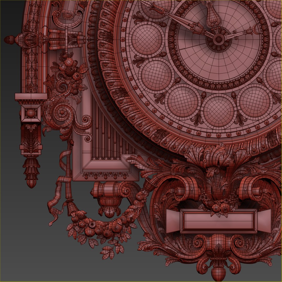 Clock Orsay 3d Max