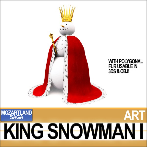 King snowman model - TurboSquid 1232122