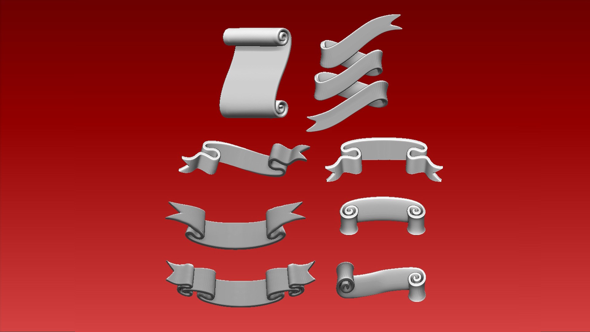 RIBBONS 3D Model - TurboSquid 2063783