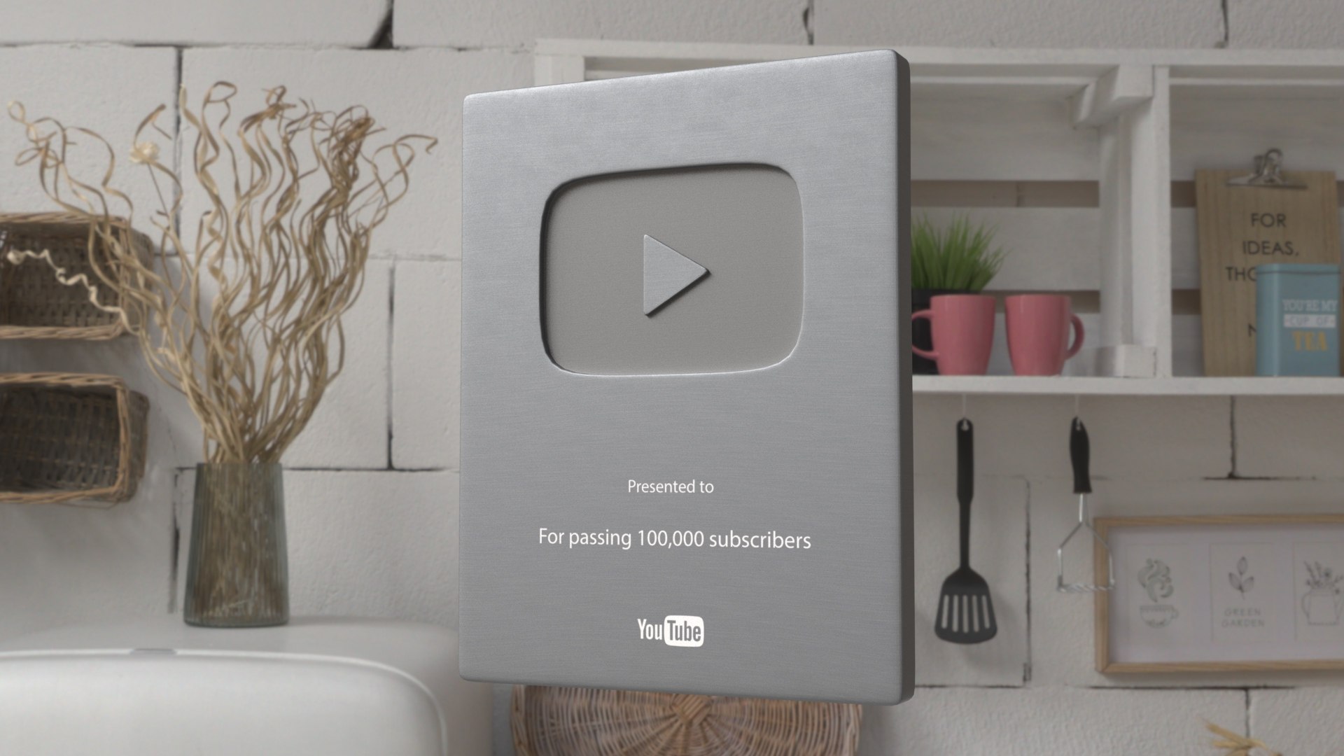 Youtube Playbutton 3D - TurboSquid 1980548