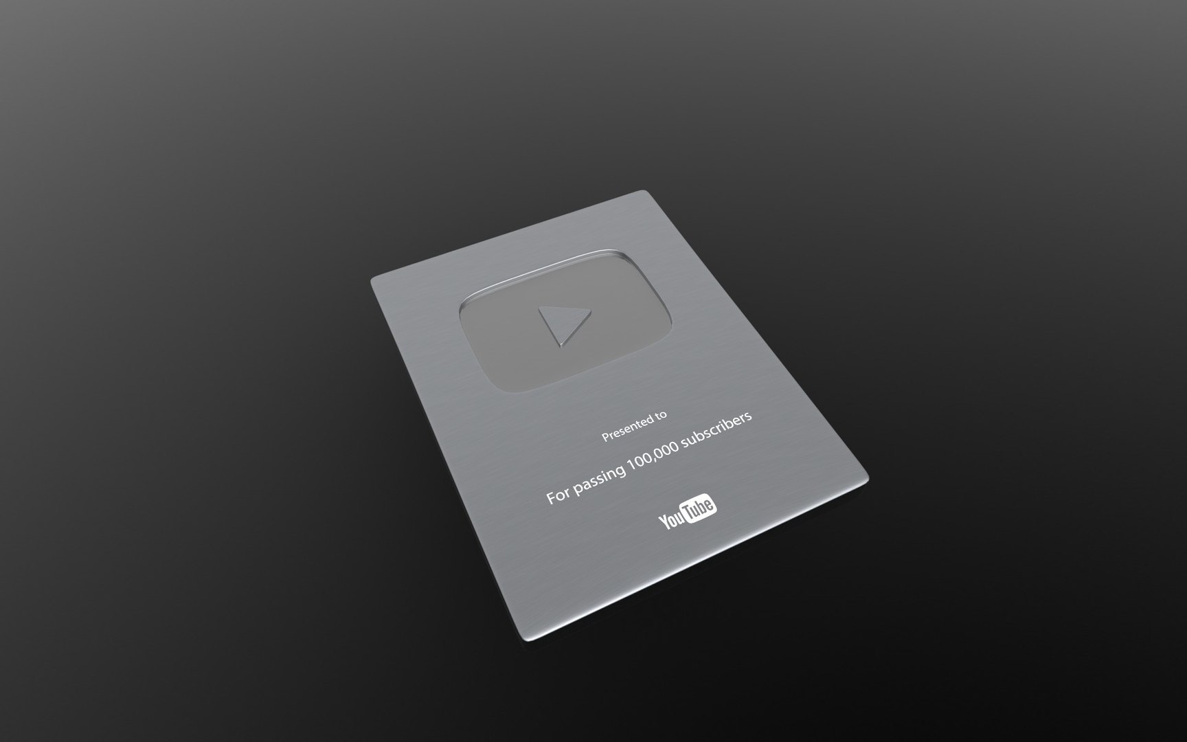 Youtube Playbutton 3D - TurboSquid 1980548