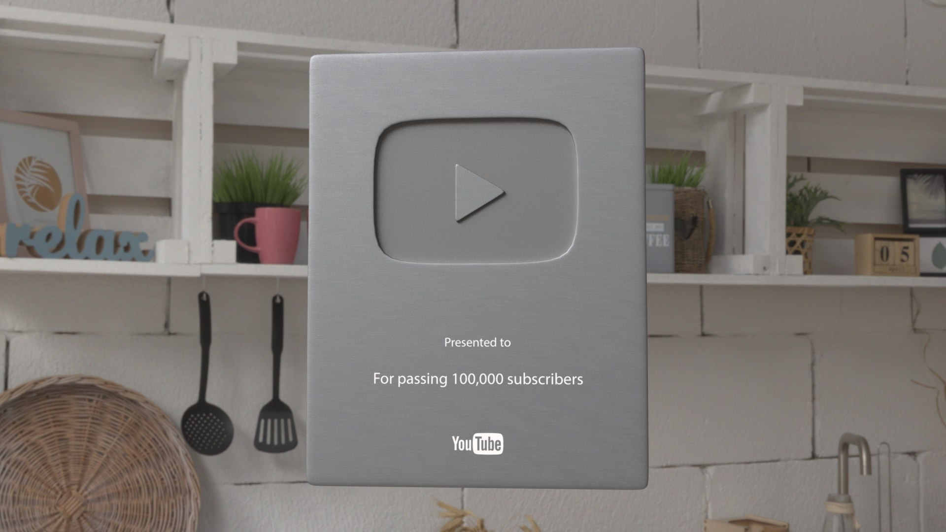 Youtube Playbutton 3D - TurboSquid 1980548