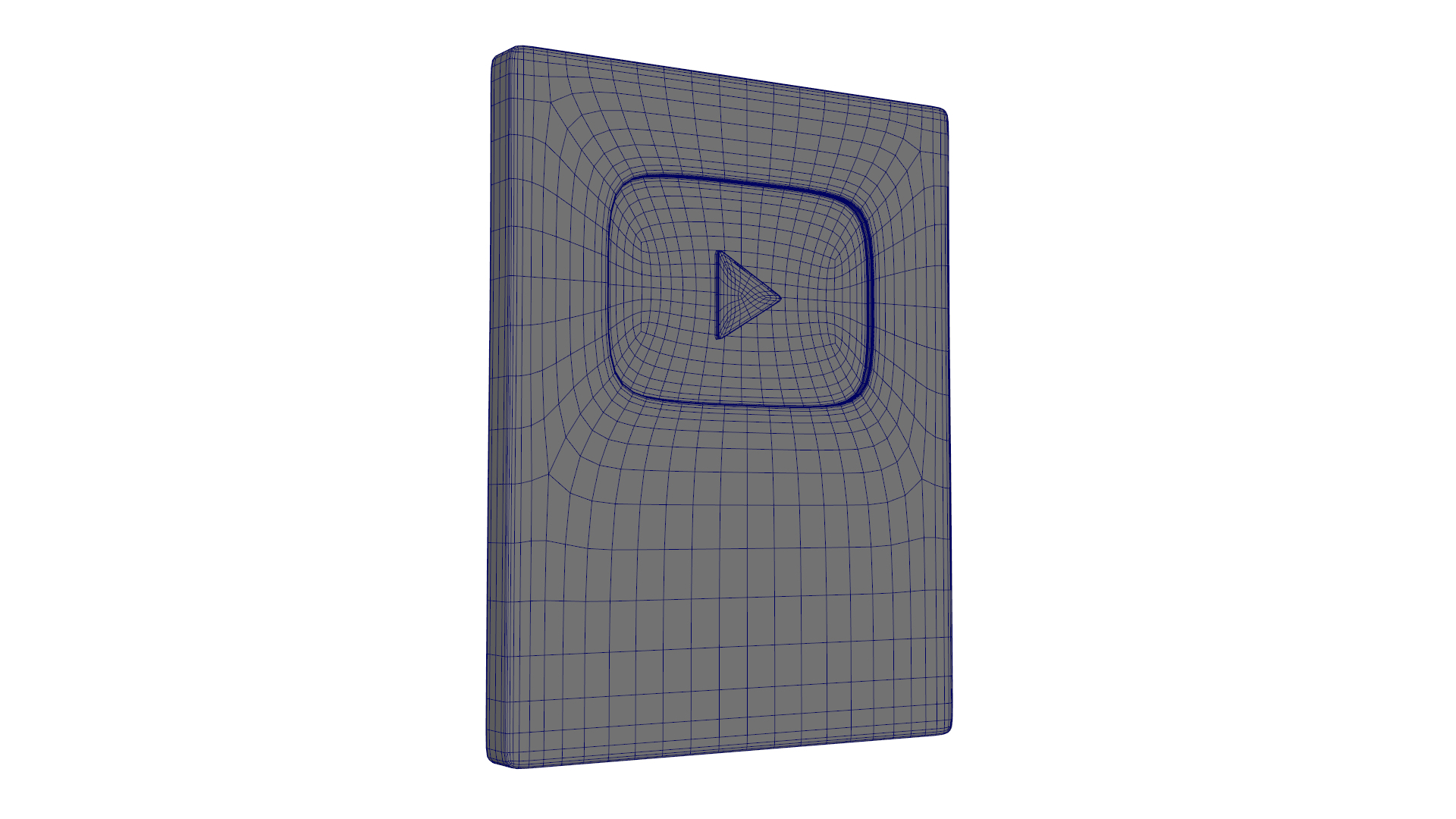 Youtube Playbutton 3D - TurboSquid 1980548