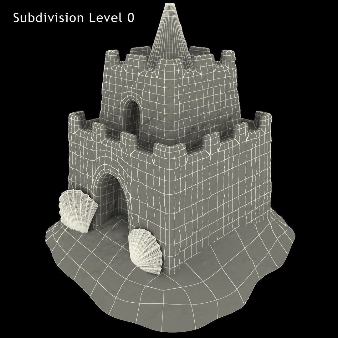 Sand Castle 3d C4d