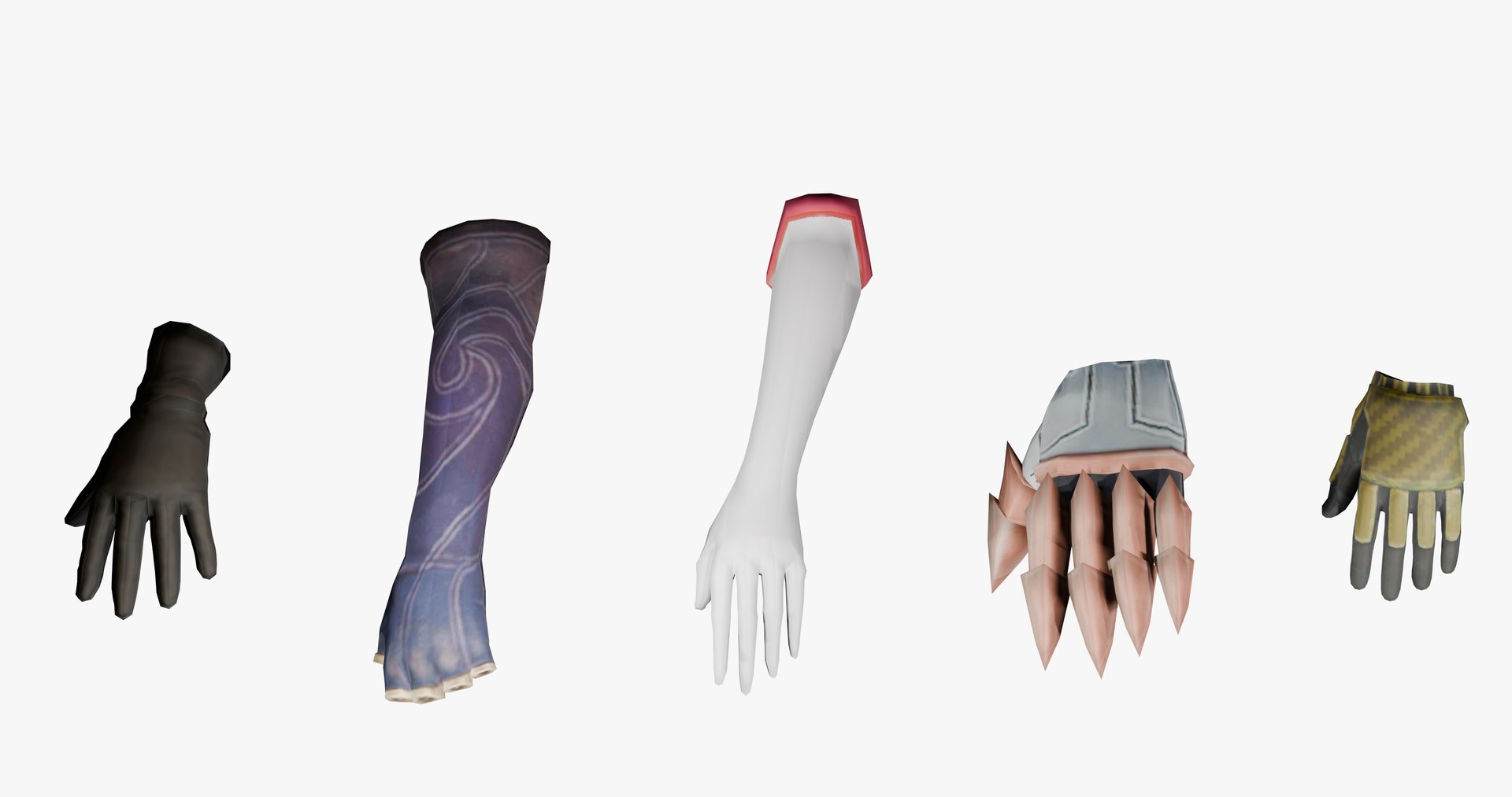 20 STYLIZED GLOVE MODELS PACK 1 - LOW POLY 3D - TurboSquid 2232017