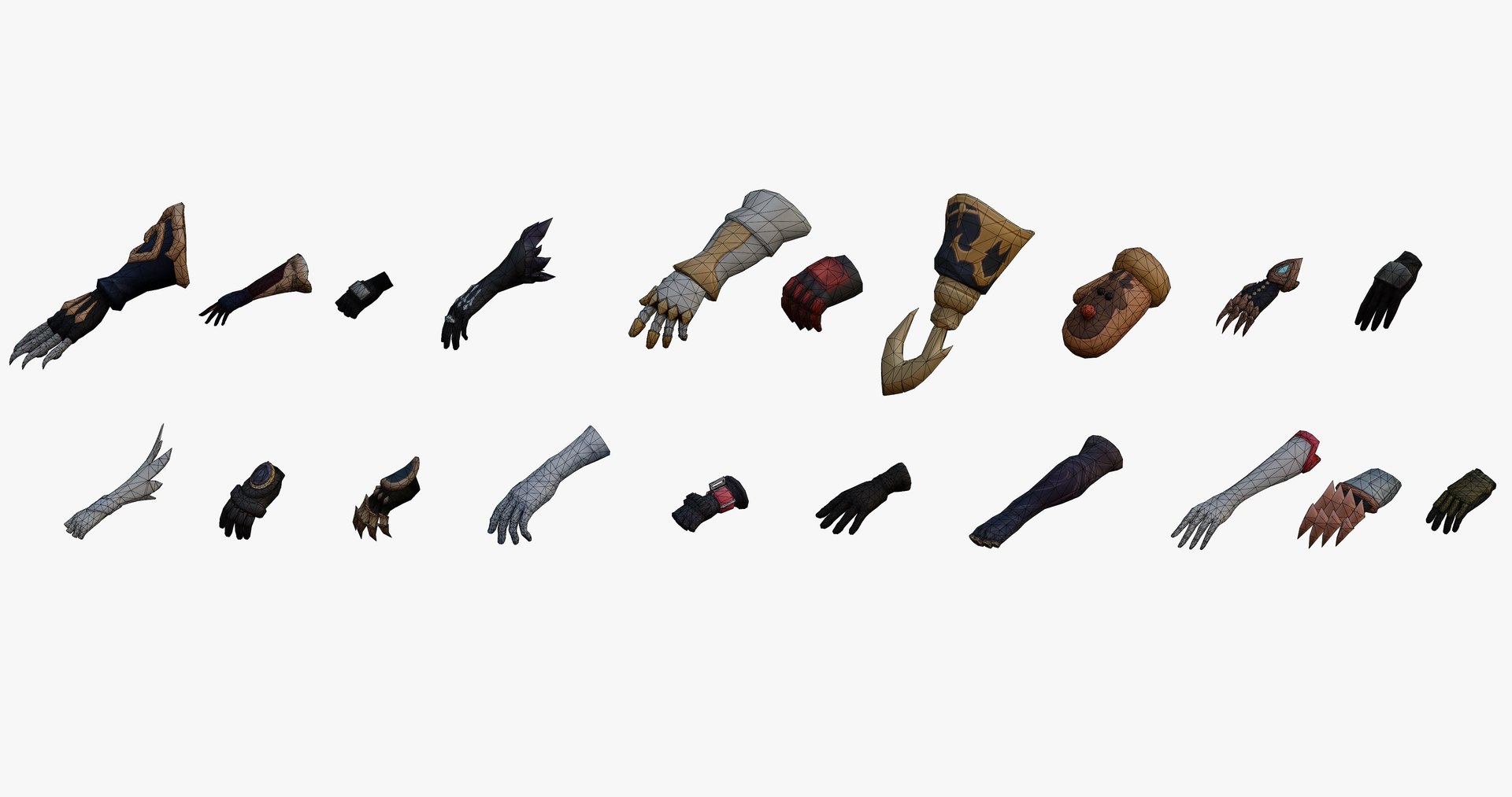 20 STYLIZED GLOVE MODELS PACK 1 - LOW POLY 3D - TurboSquid 2232017