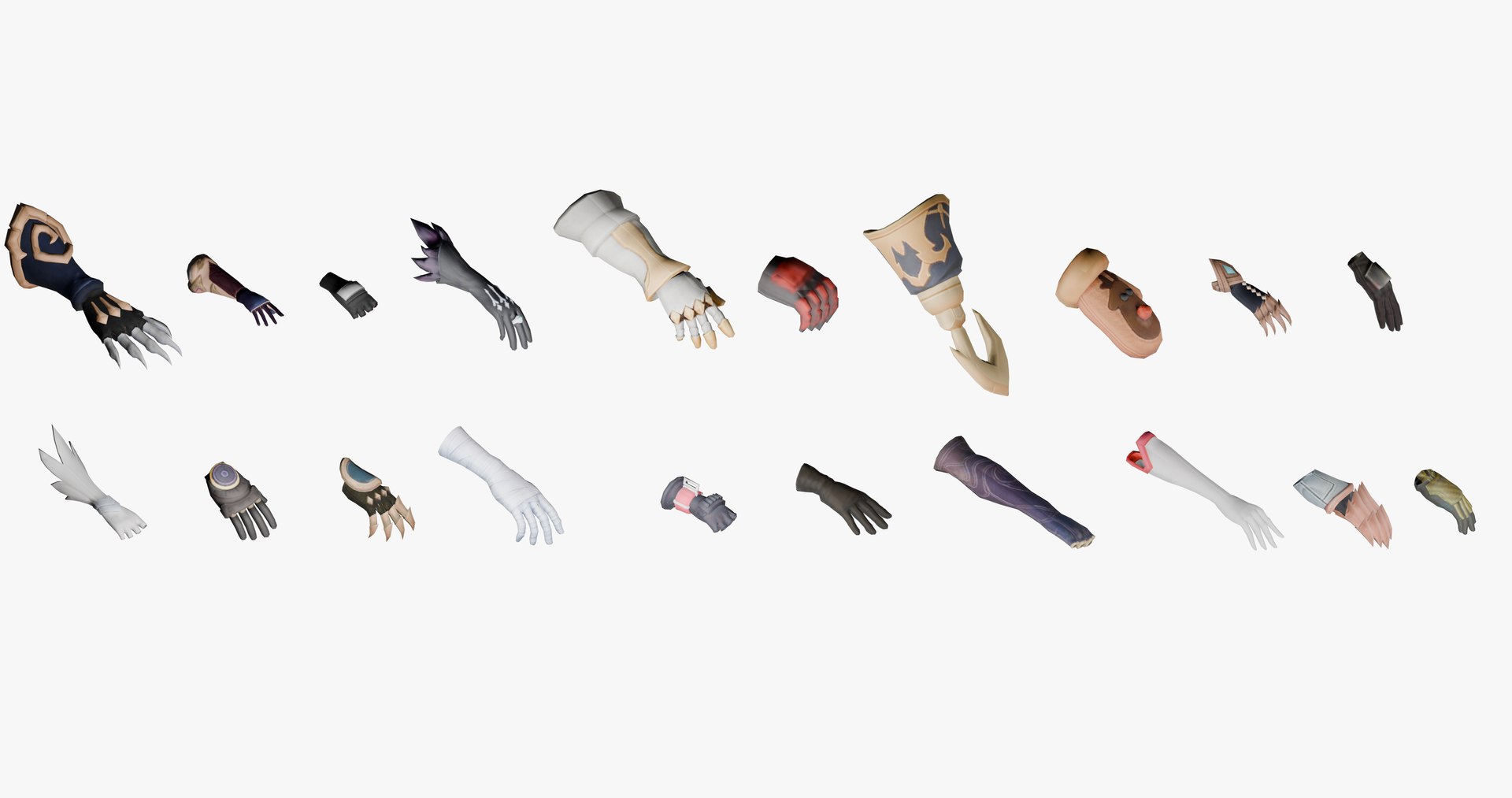 20 STYLIZED GLOVE MODELS PACK 1 - LOW POLY 3D - TurboSquid 2232017