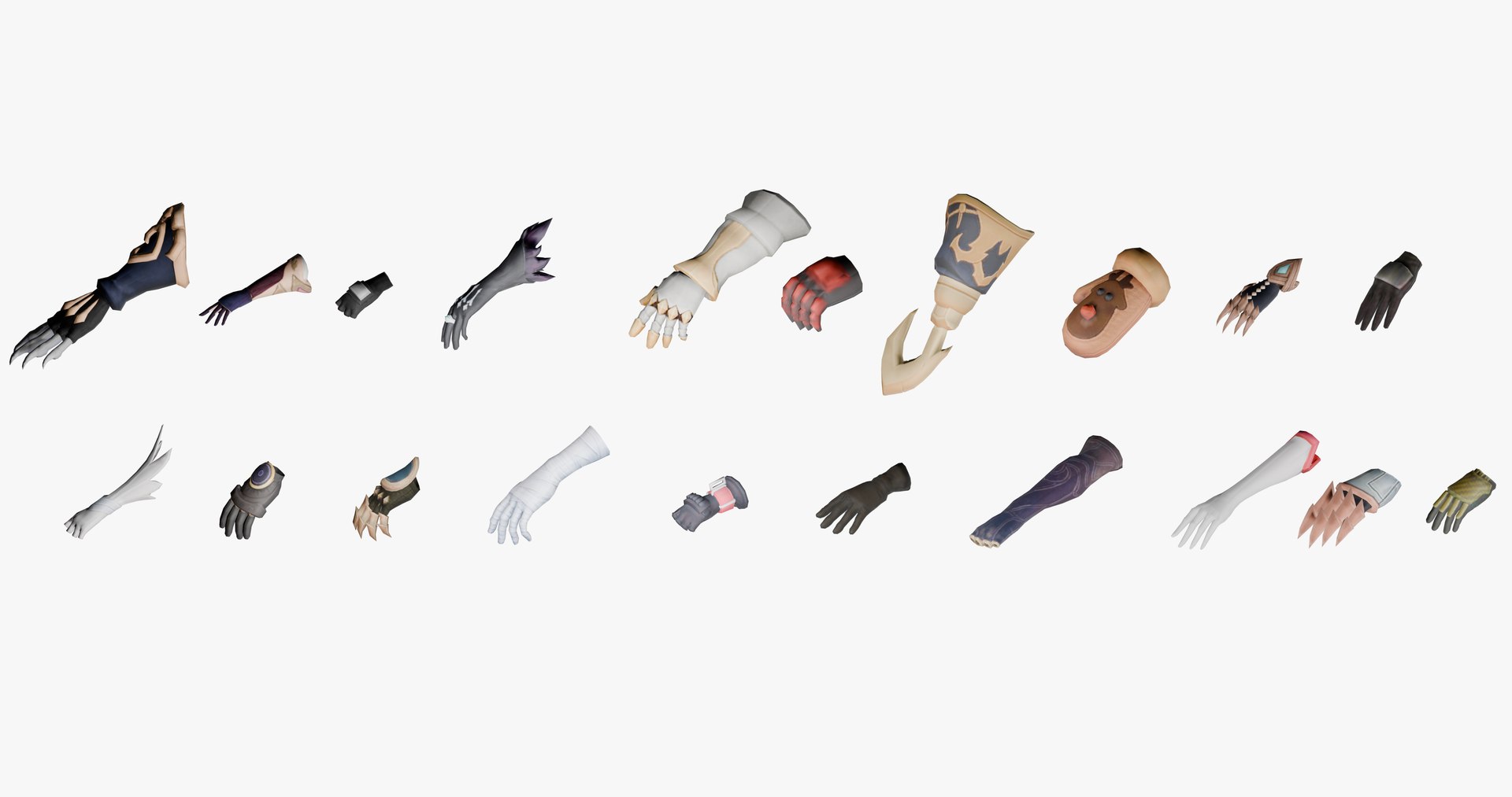 20 STYLIZED GLOVE MODELS PACK 1 - LOW POLY 3D - TurboSquid 2232017