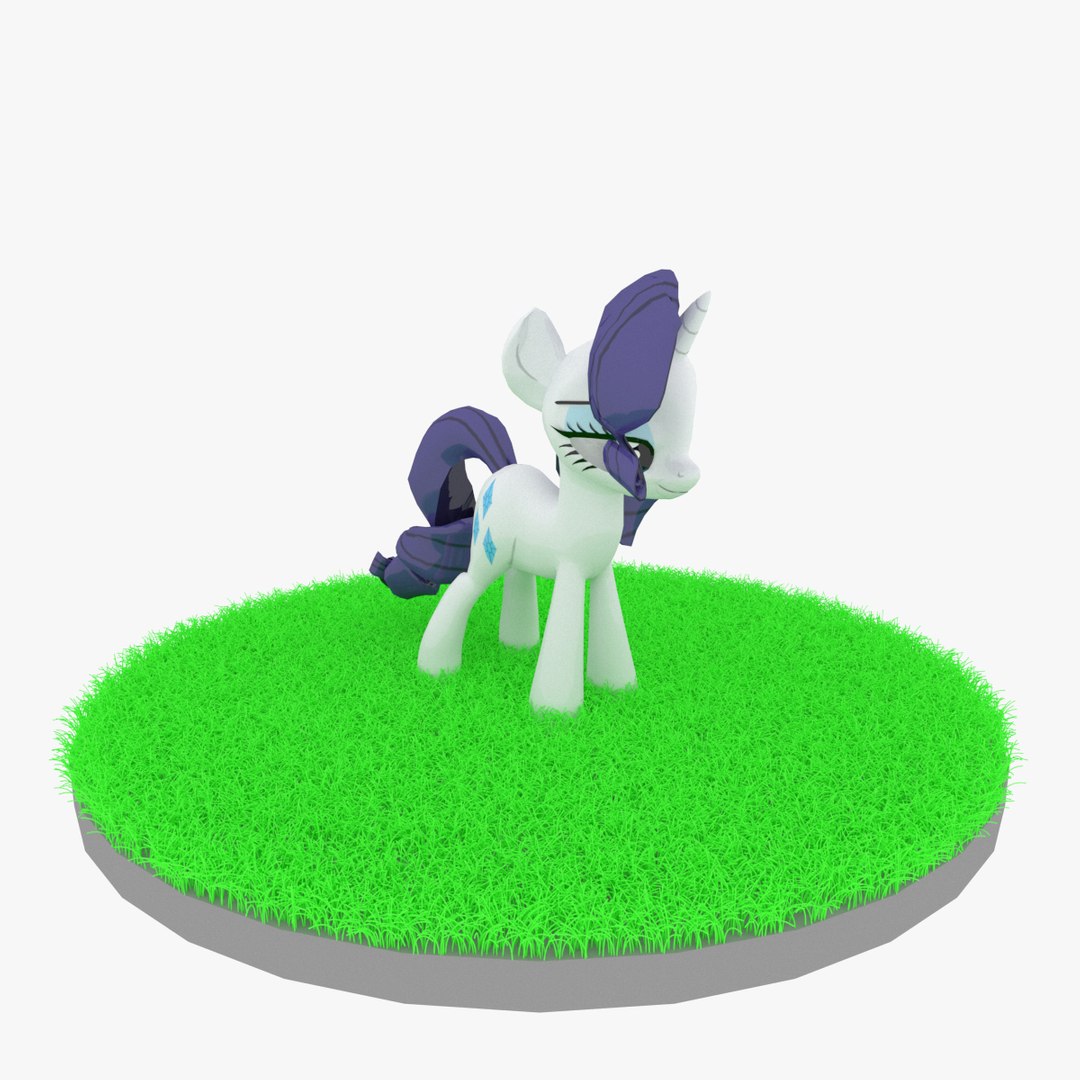 Cartoon White Pony Rigged 3D Model - TurboSquid 2020079