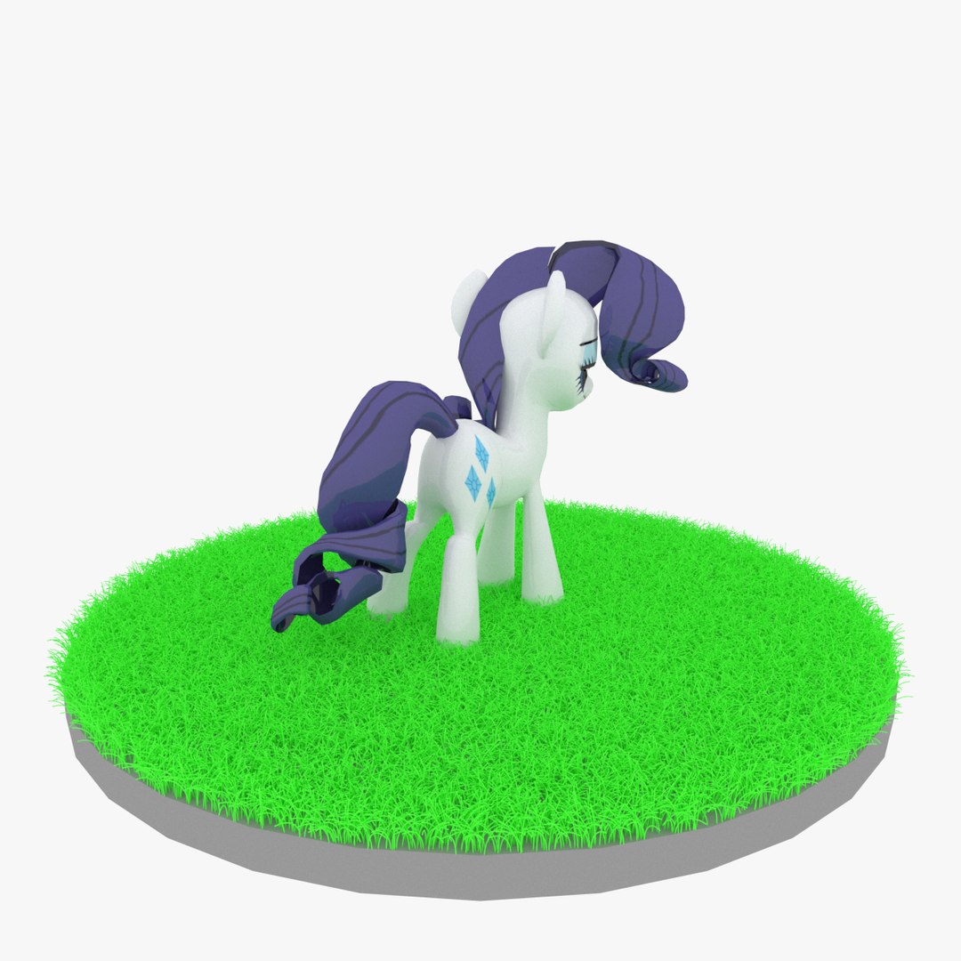 Cartoon White Pony Rigged 3D Model - TurboSquid 2020079