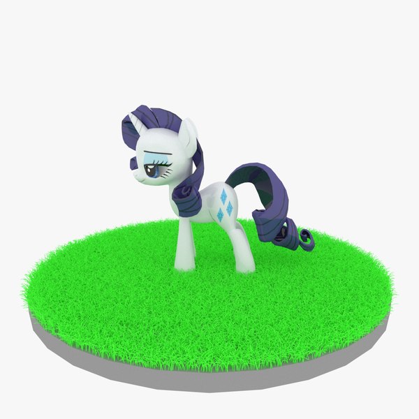 modelo 3d Cartoon White Pony Rigged - TurboSquid 2020079