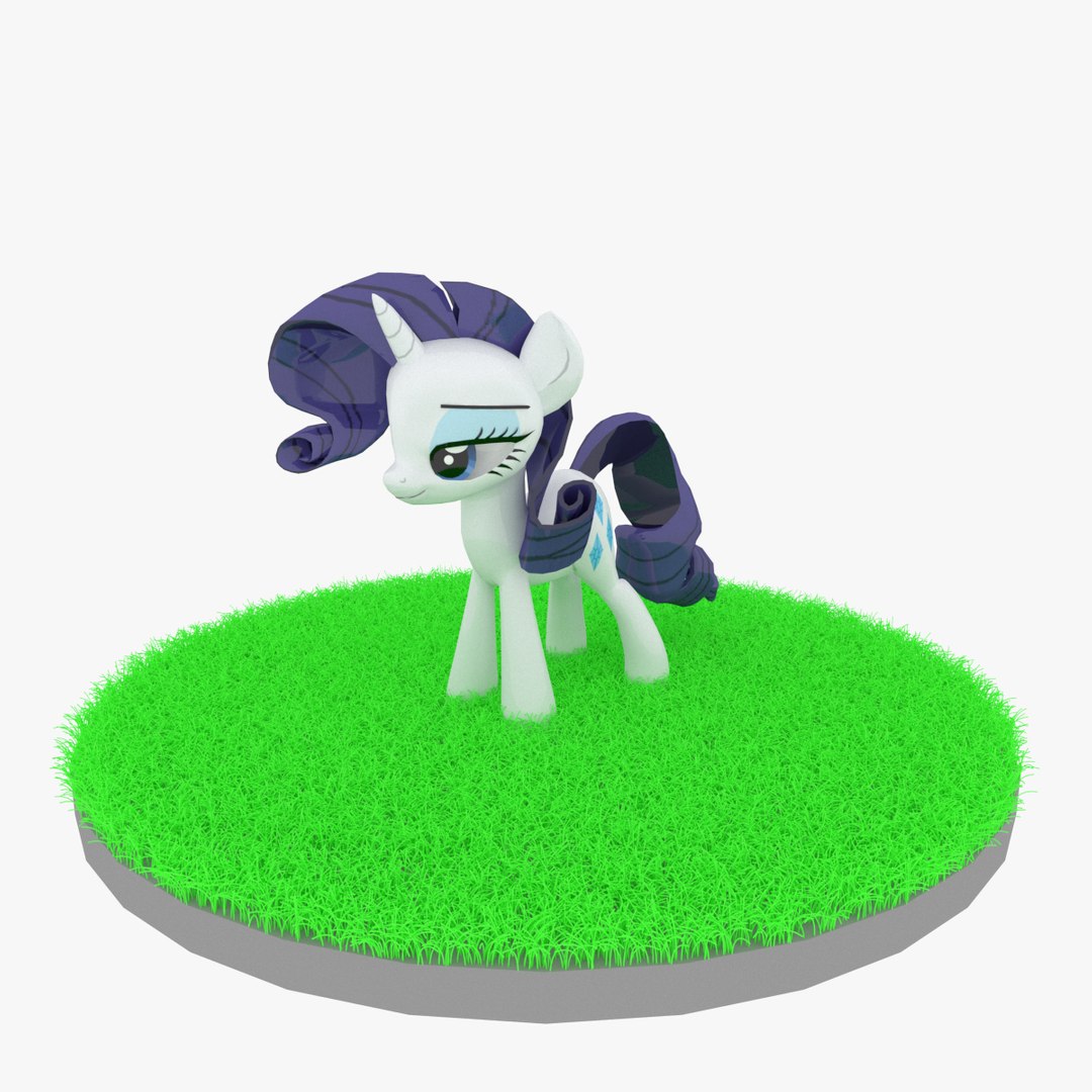 Cartoon White Pony Rigged 3D Model - TurboSquid 2020079
