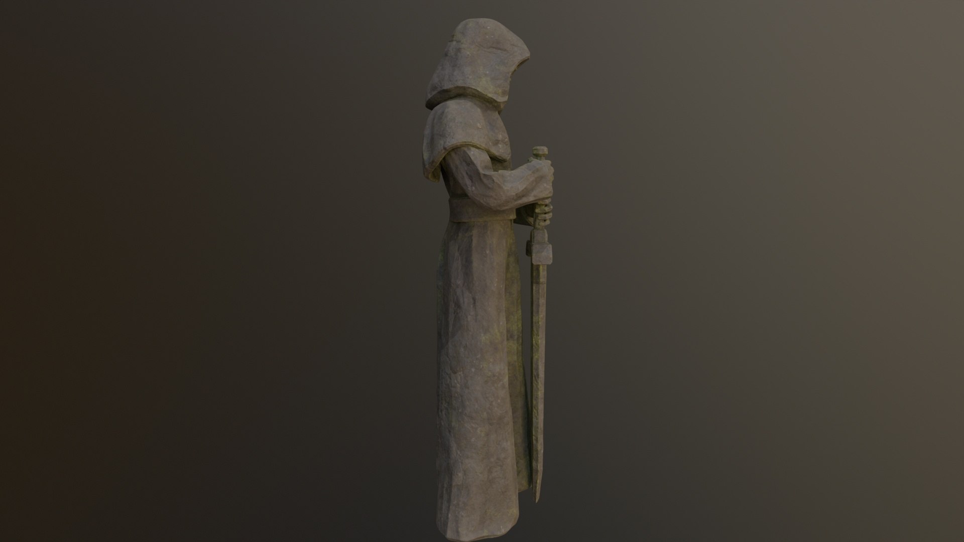 3D Sword Statue - TurboSquid 2173190