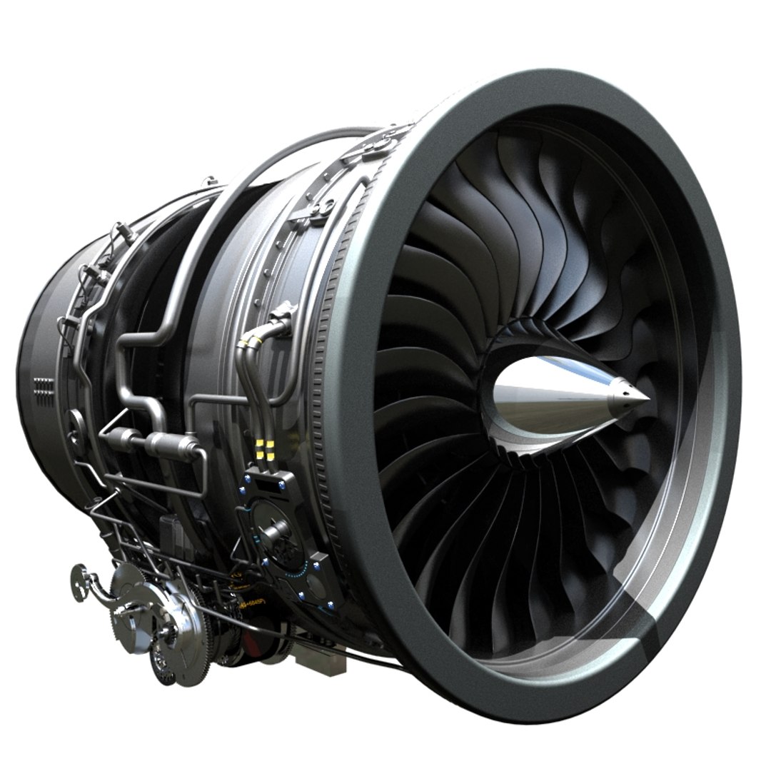 Aircraft Engine 3d 3ds