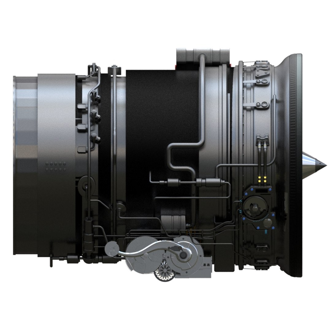 Aircraft Engine 3d 3ds