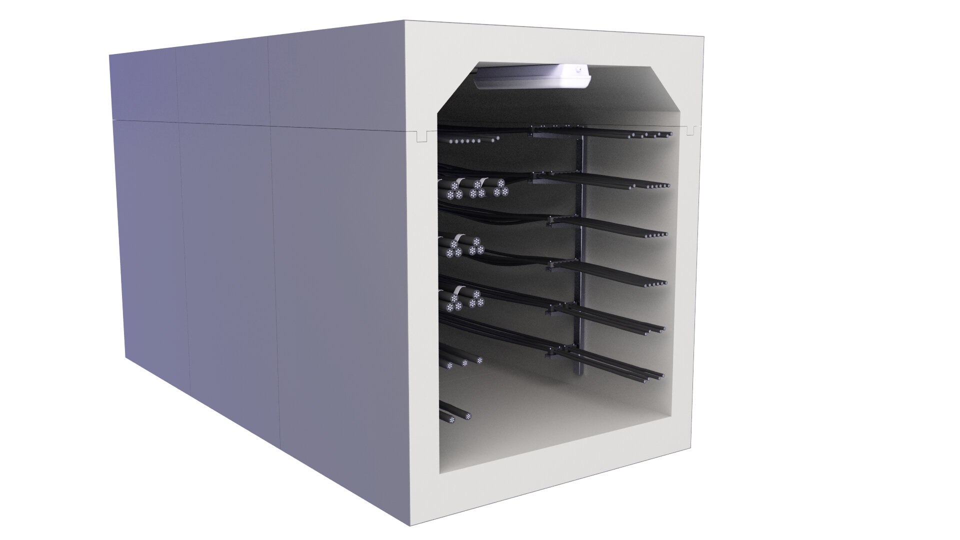 3D Precast Utility Tunnels Cross-section V4 Model - TurboSquid 2415299