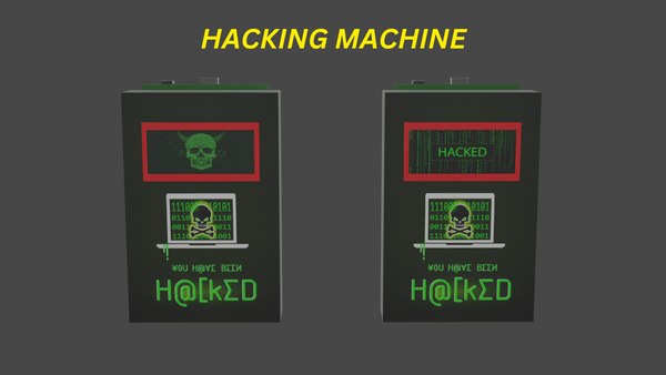 modelo 3d MÁQUINA DE HACKING SOLO CONÉCTELA A HACK IT BLENDER ...