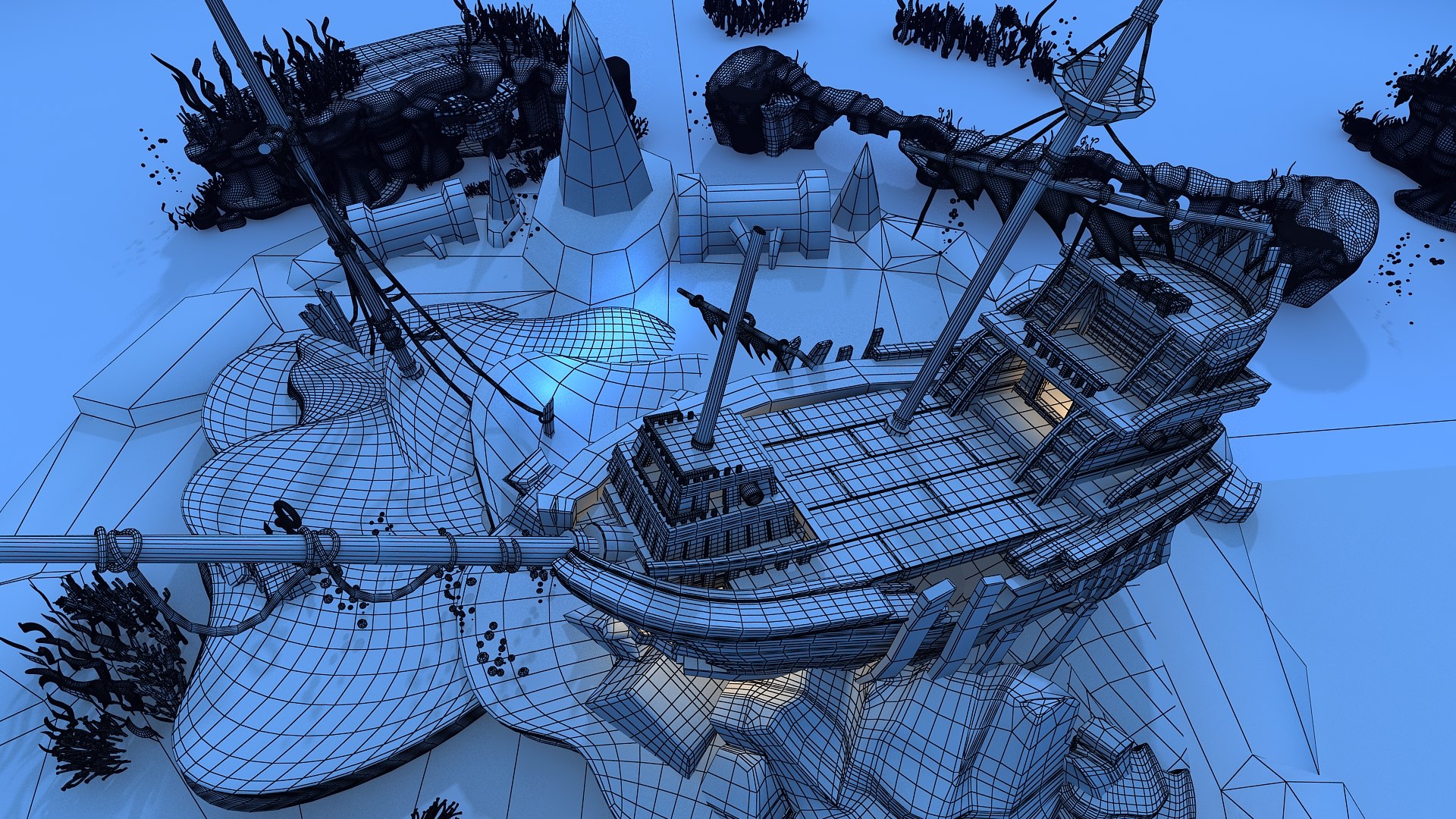 3D Cartoon Underwater Scene 02 - TurboSquid 2113897