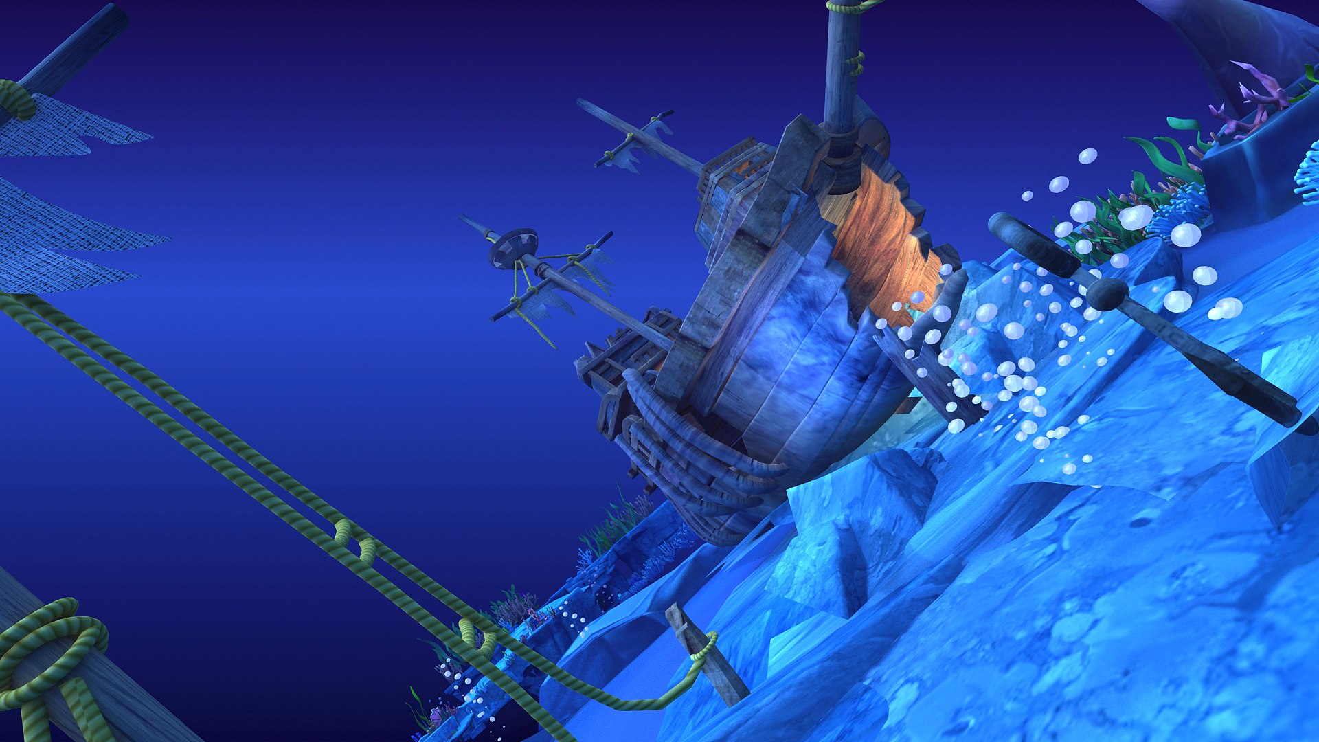3D Cartoon Underwater Scene 02 - TurboSquid 2113897