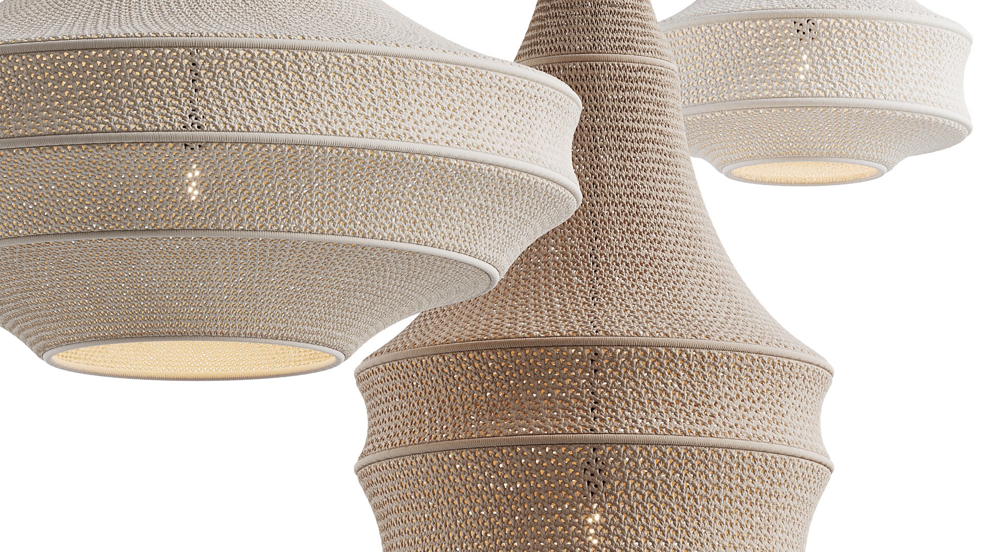 Crochet Pendant Lamp By Hamimi Design Model - TurboSquid 2340358