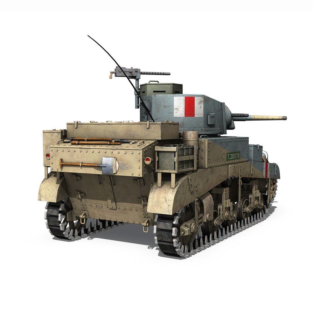 Cinema4d British M3 Stuart Light Tank