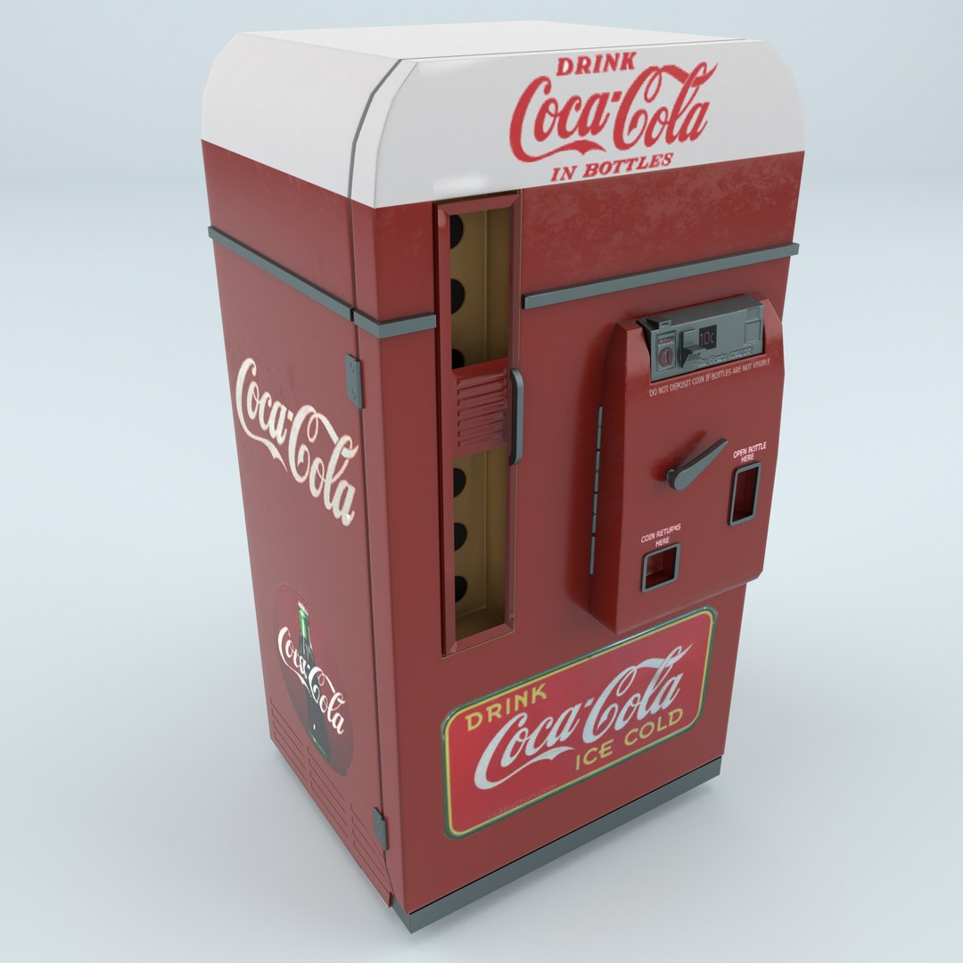 3D Cola Pepsi Vending Machine Model - TurboSquid 1440045