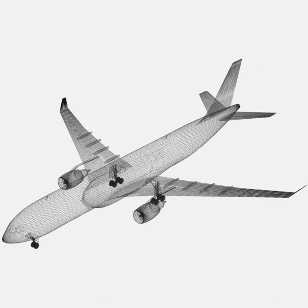 Airbus A330-300 Qantas 3d Lwo