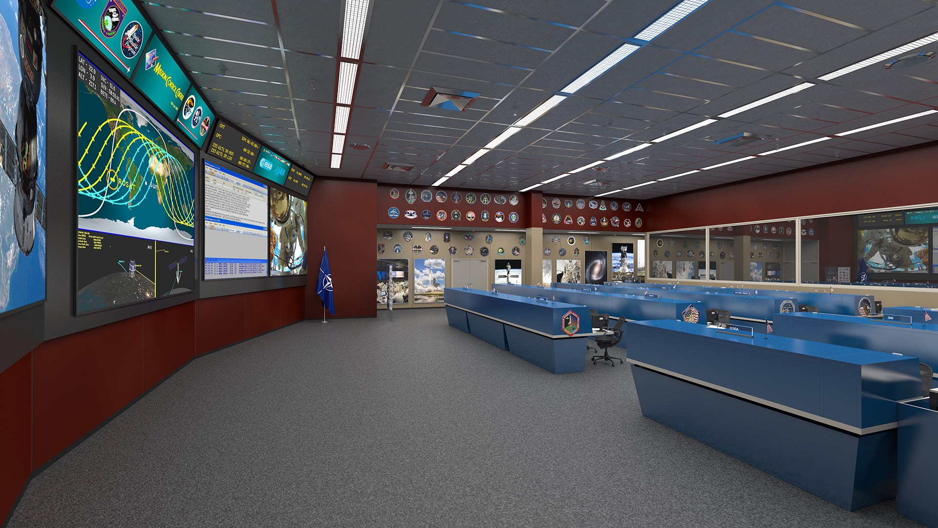 Nasa mission control room model - TurboSquid 1503696