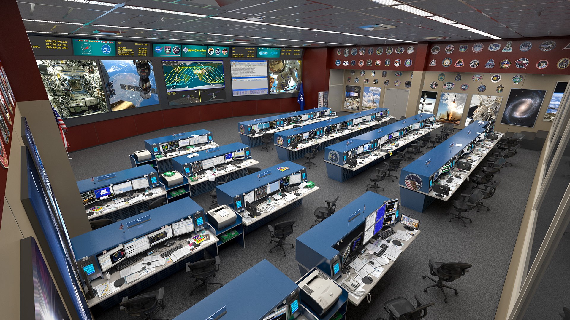 Nasa Mission Control Room Model - TurboSquid 1503696