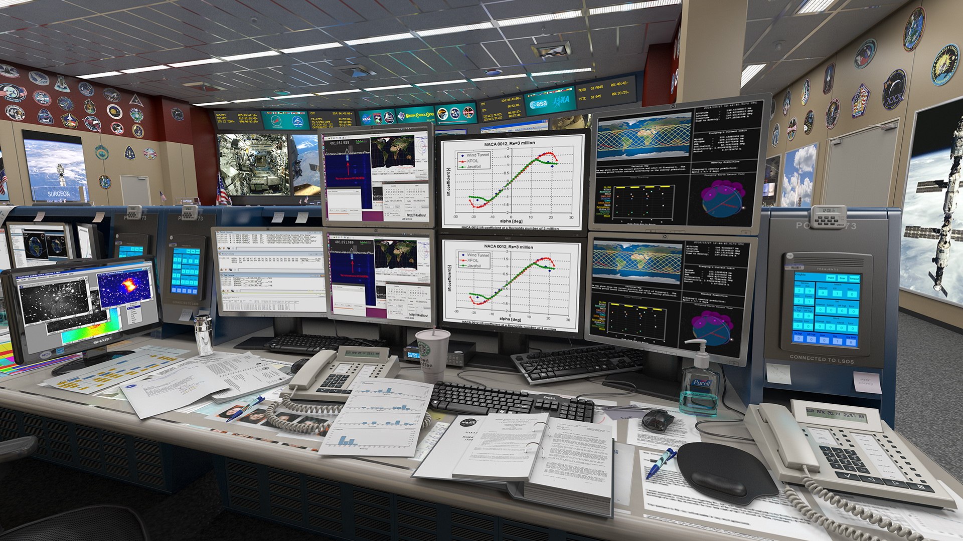 Nasa mission control room model - TurboSquid 1503696