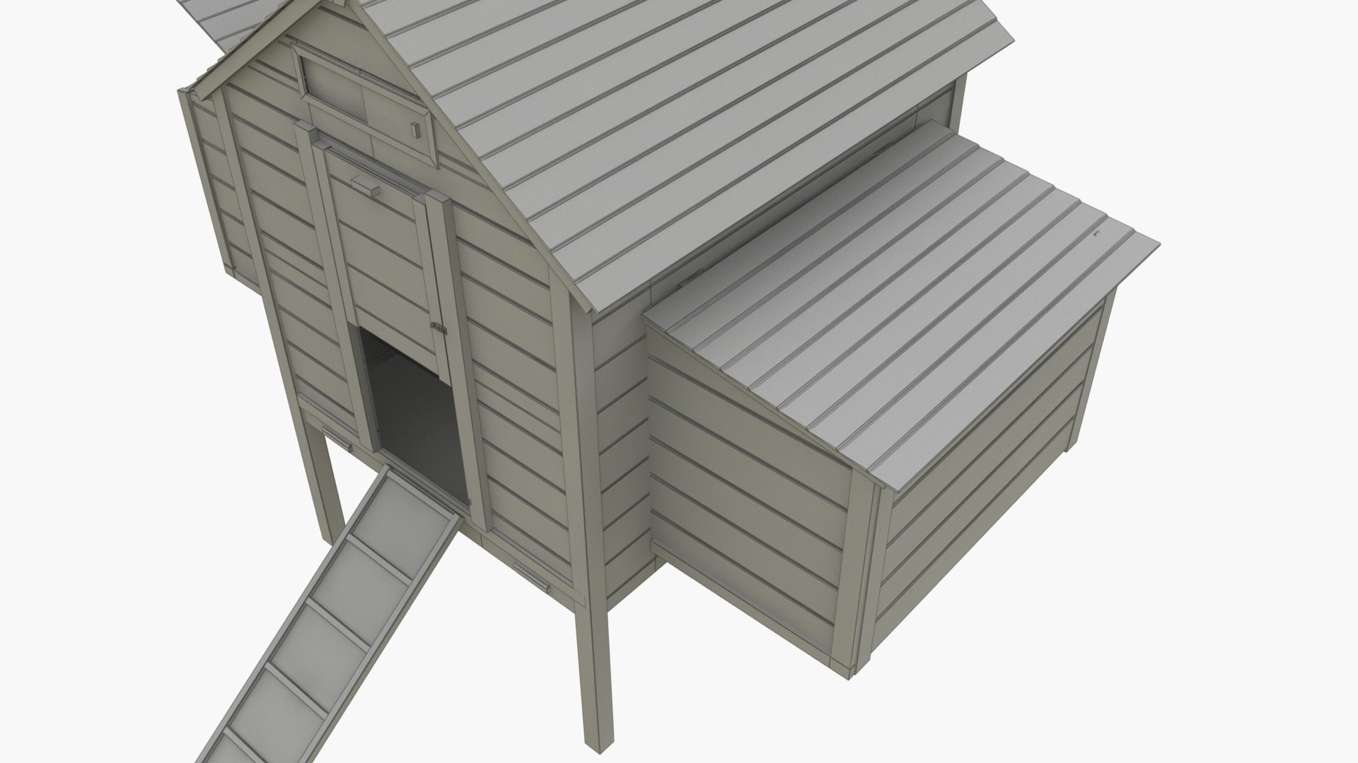 Chicken Coop 3D Model - TurboSquid 1659961