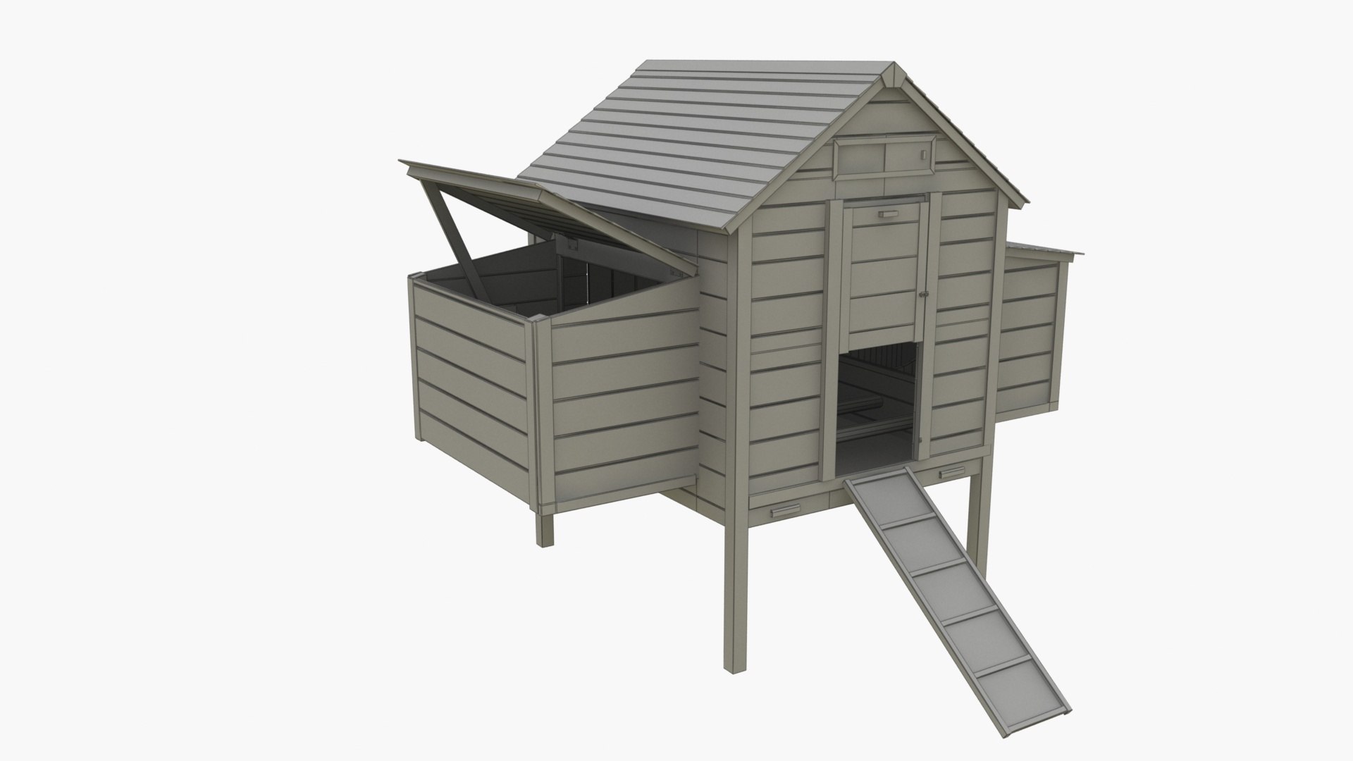 Chicken Coop 3D Model - TurboSquid 1659961
