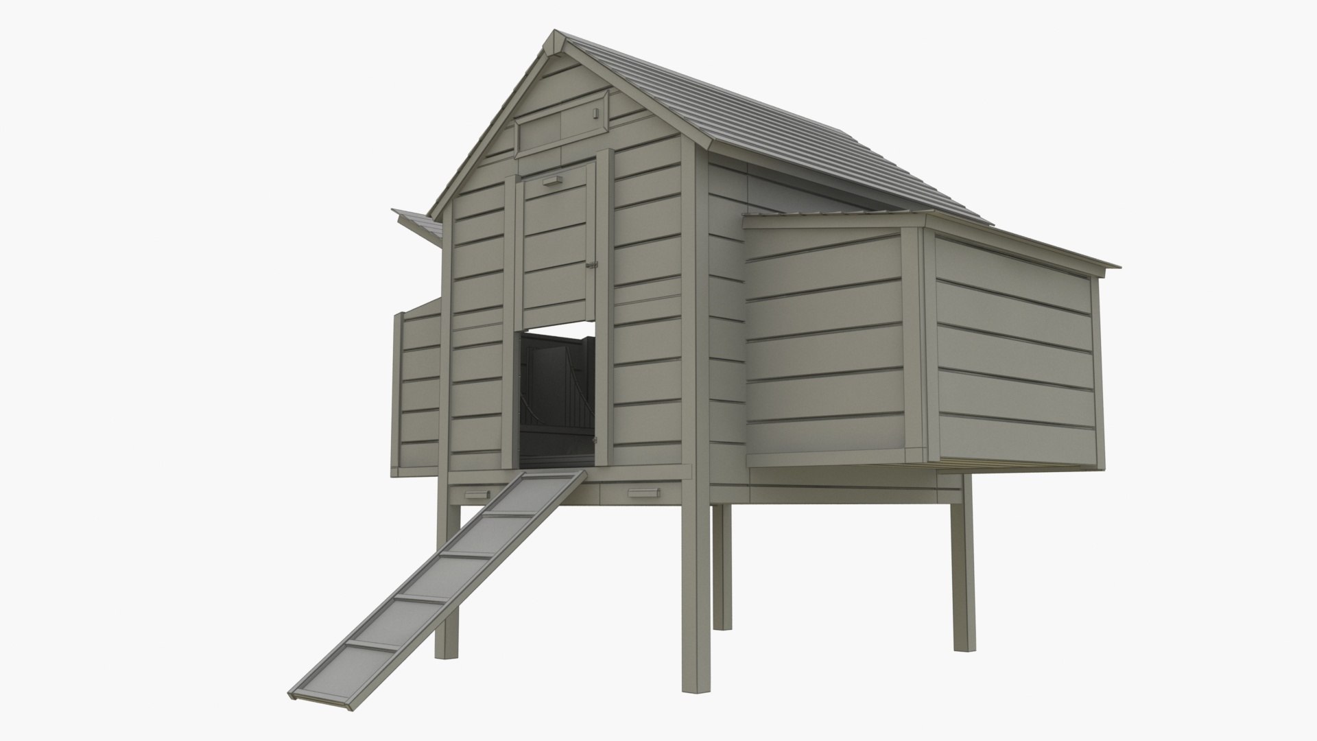 Chicken Coop 3D Model - TurboSquid 1659961