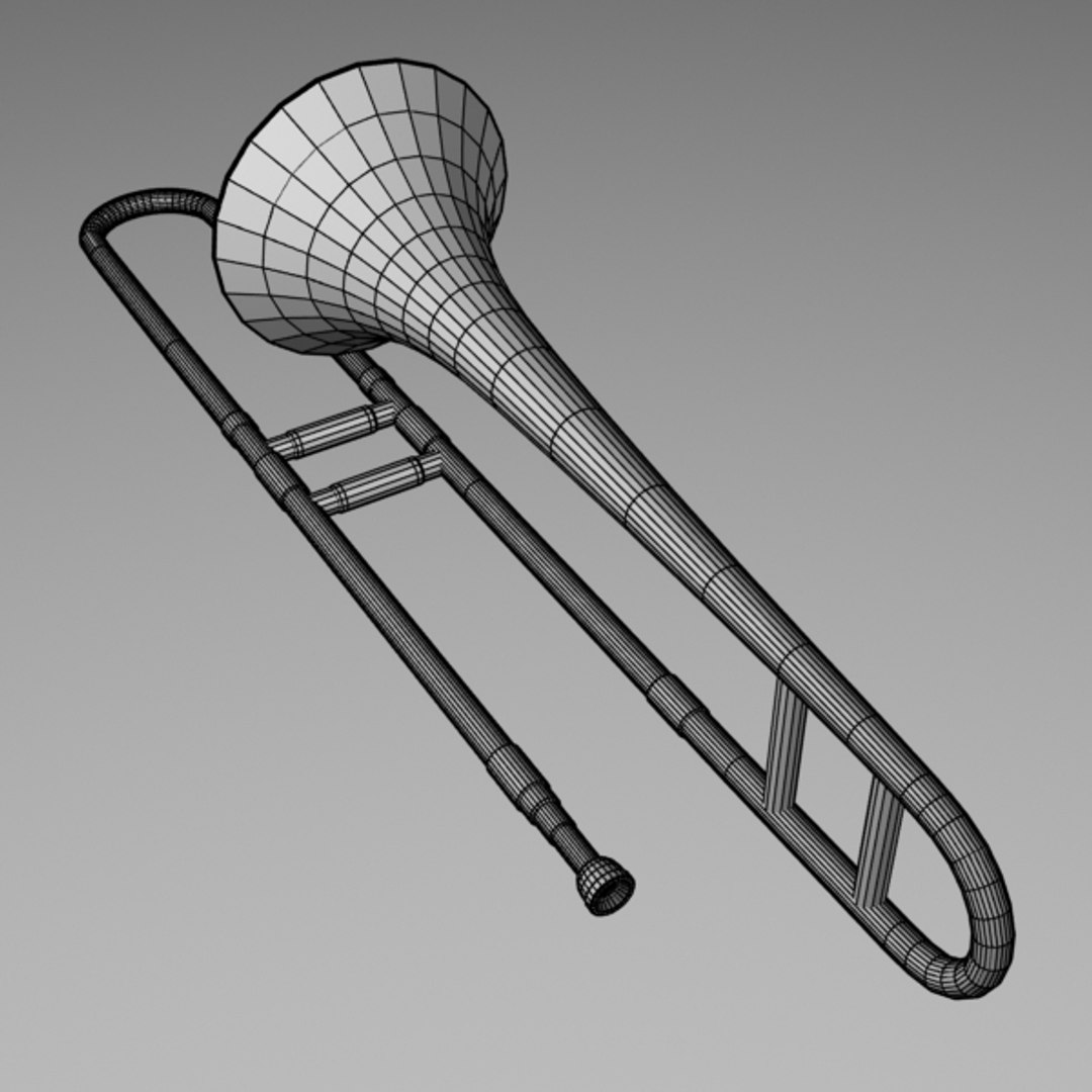 Trombone Brass 3d Model
