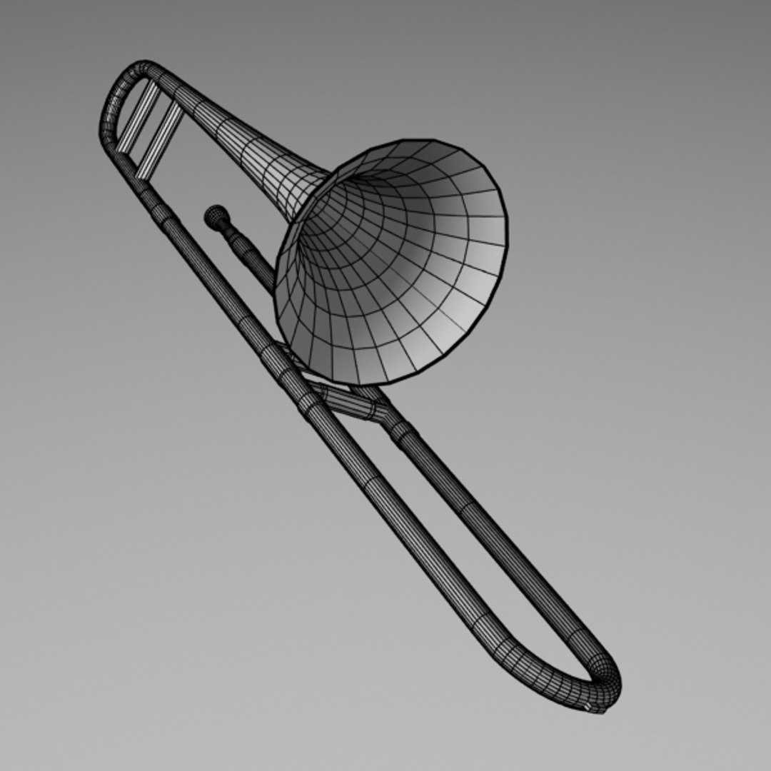 Trombone Brass 3d Model